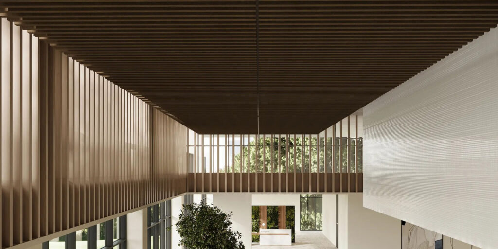 Truss Ceiling Baffles | Acoufelt